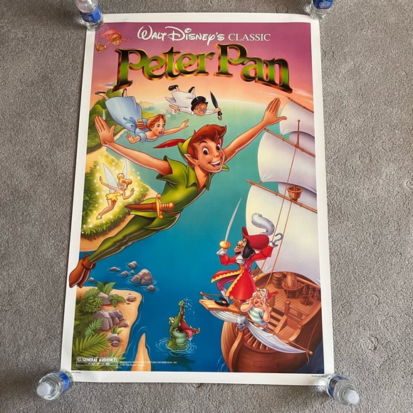 Disney | Art | Disney Peter Pan Poster 27x 45 Numbered On Back | Poshmark